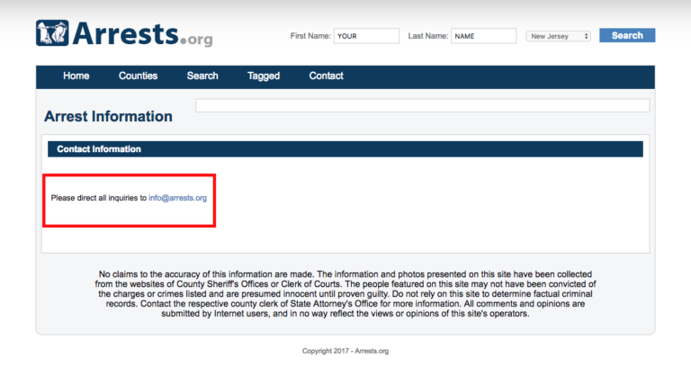 Removing Yourself From Arrests.org In 2022 | BrandYourself