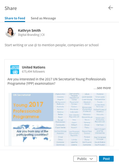 How to Post a Status Update on LinkedIn | BrandYourself