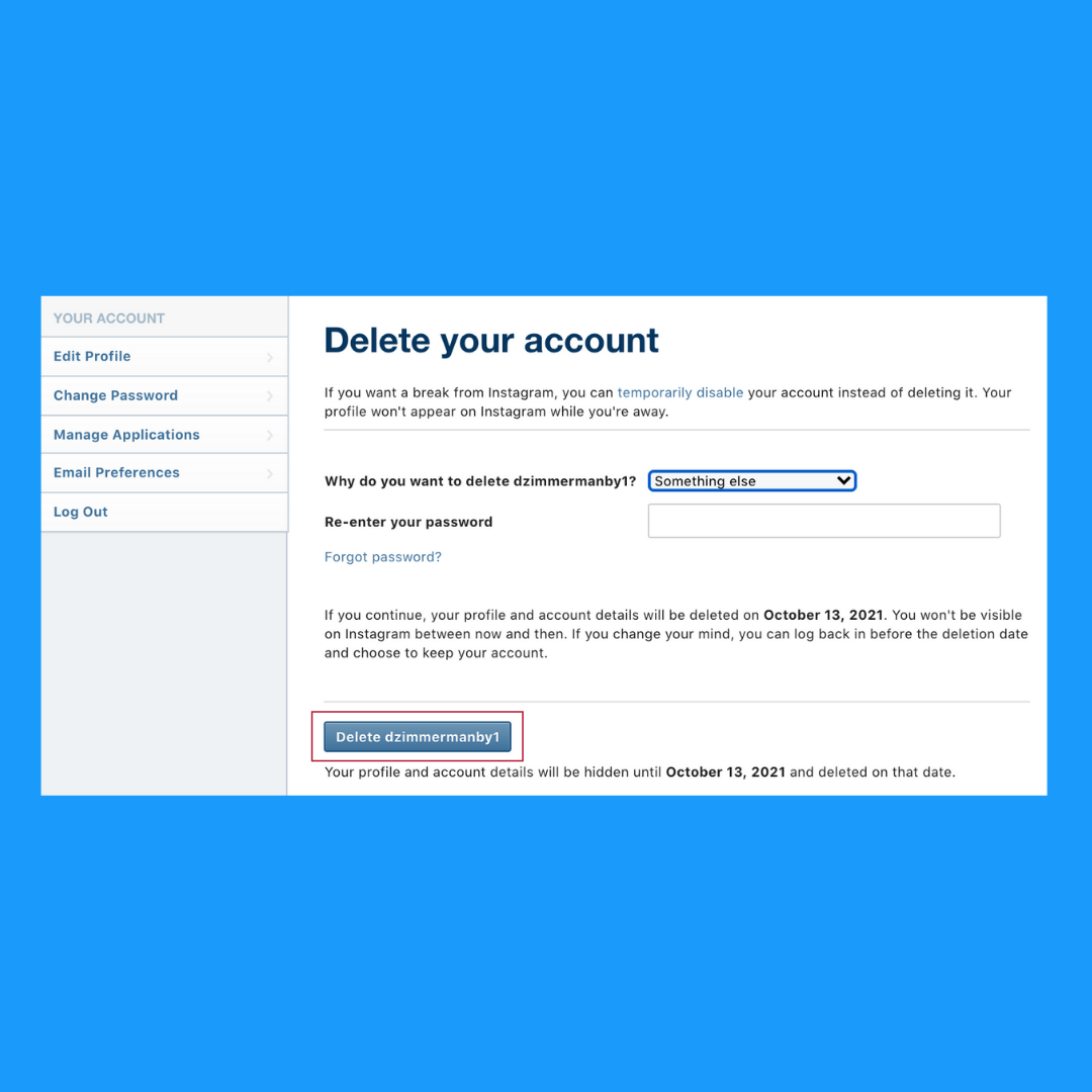 How to Delete Instagram Account (2021)